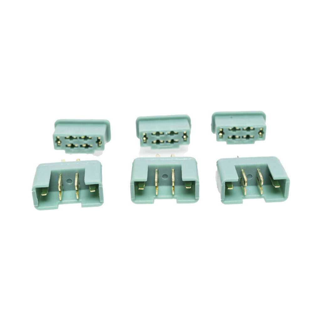 MULTIPLEX MPX 6 pin Gold Connector 3 Pairs - KiwiQuads