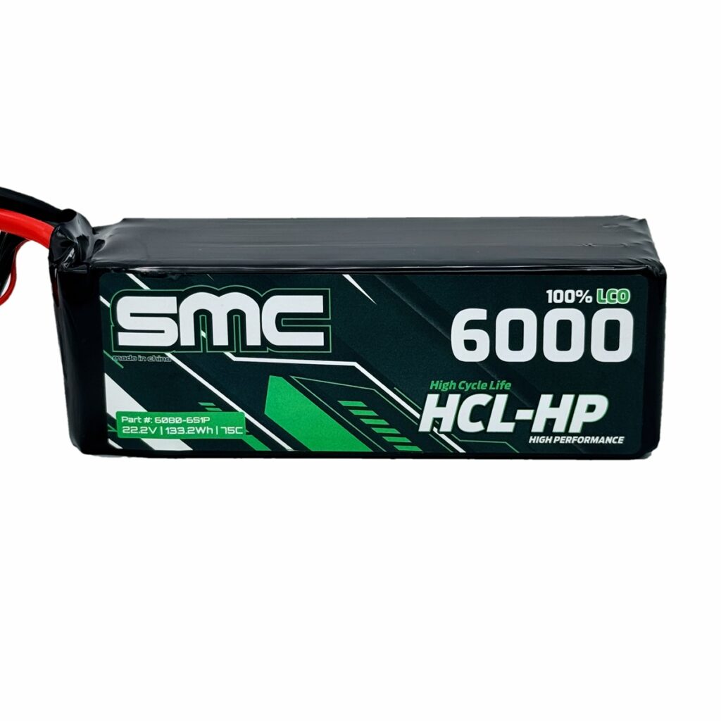 SMC Battery 22.2V 6000mAh 80C 6S HCL-HP Flight Pack - KiwiQuads