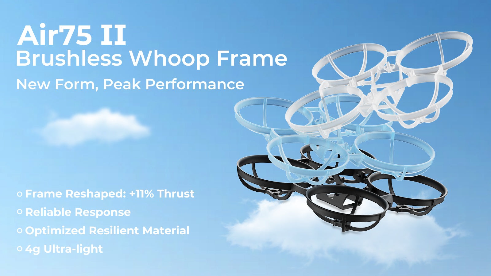BetaFPV Air75 II Brushless Whoop Frame (5 Colours) - KiwiQuads